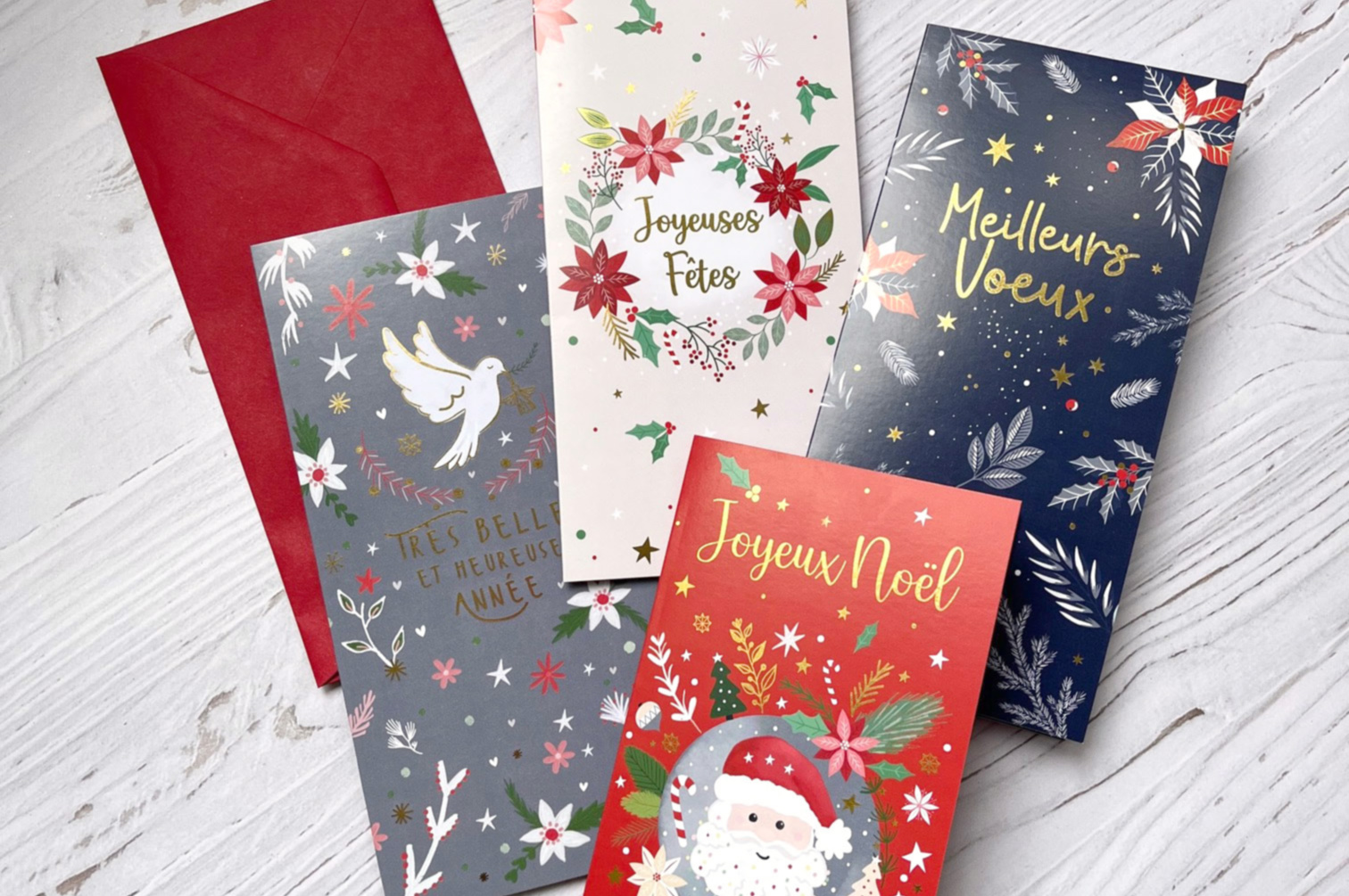 Fin d'année - Carte de Vœux, Papier Cadeau et Boule à Neige - Kiub Edition